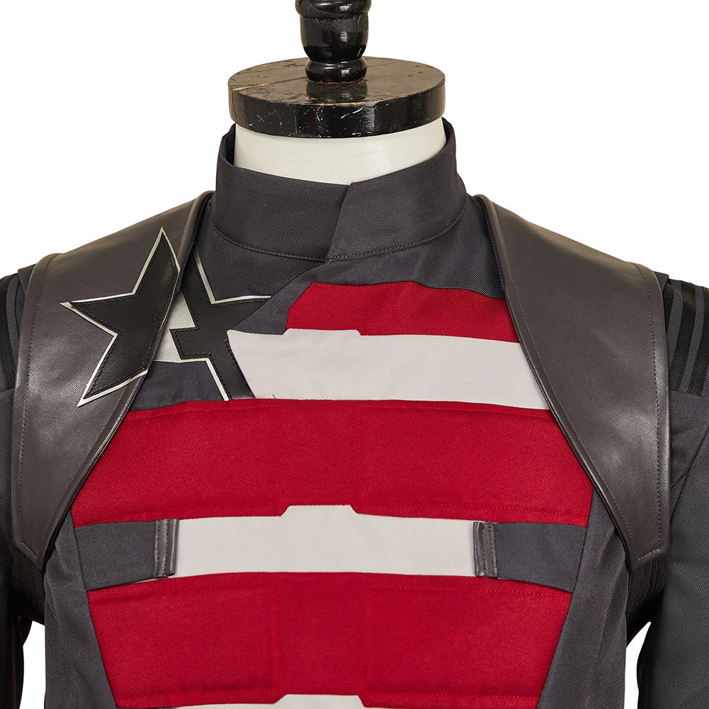 Thunderbolts Costume John Walker Cosplay Black Suit For Adult Man Hall ...
