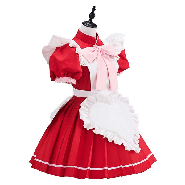 Tokyo Mew Mew Costume Ichigo Cosplay Red White Dress For Adult Female ...
