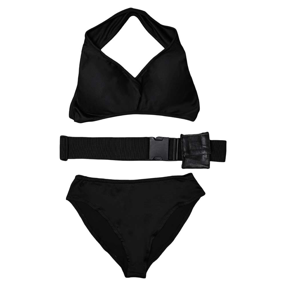 Tomb Raider Lara Croft Original Black BIKINIS Swimsuit Swimwear Cospla ...