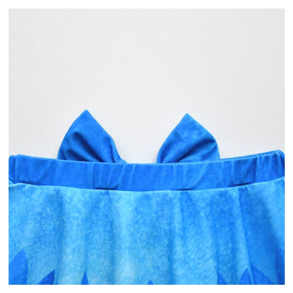 Trolls Original Blue Swimsuit Swimdress Kids Children Cosplay Costume ...