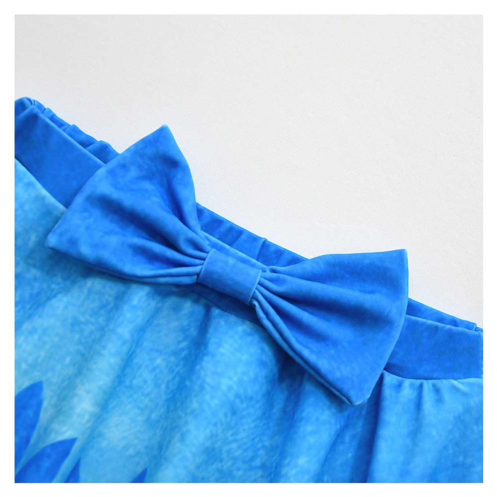 Trolls Original Blue Swimsuit Swimdress Kids Children Cosplay Costume ...