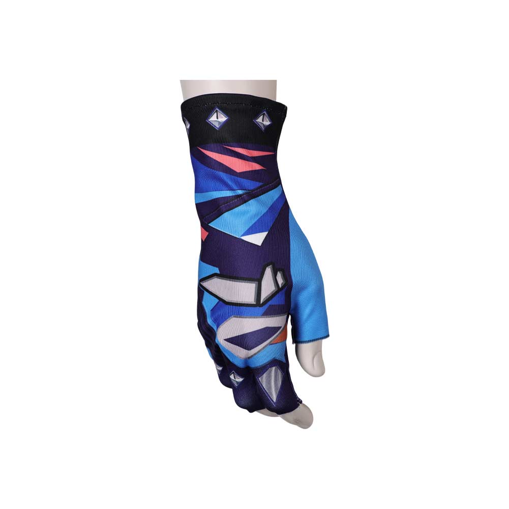 Valorant Yoru Blue Printed Gloves Cosplay Accessories Props – Cosplaysky.ca