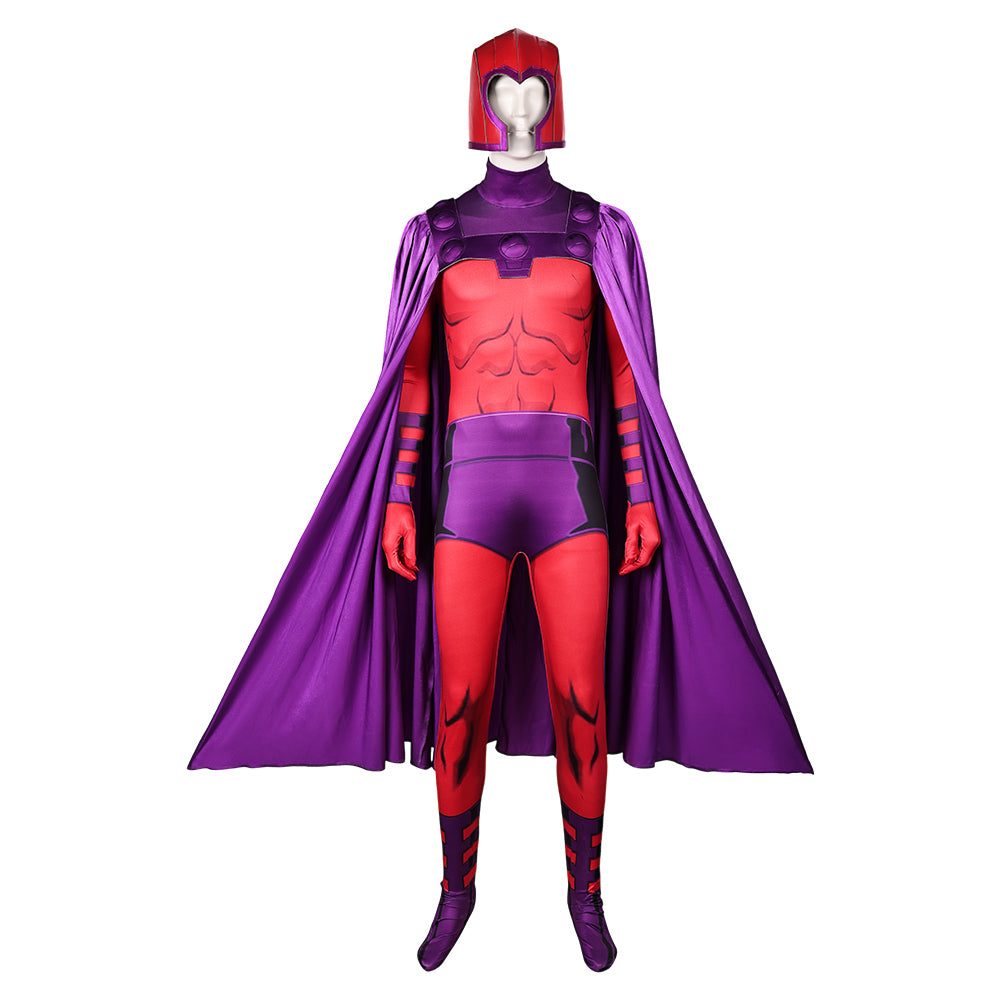 X-Men '97 Magneto Red Suit Cosplay Costume Outfits Halloween Carnival ...