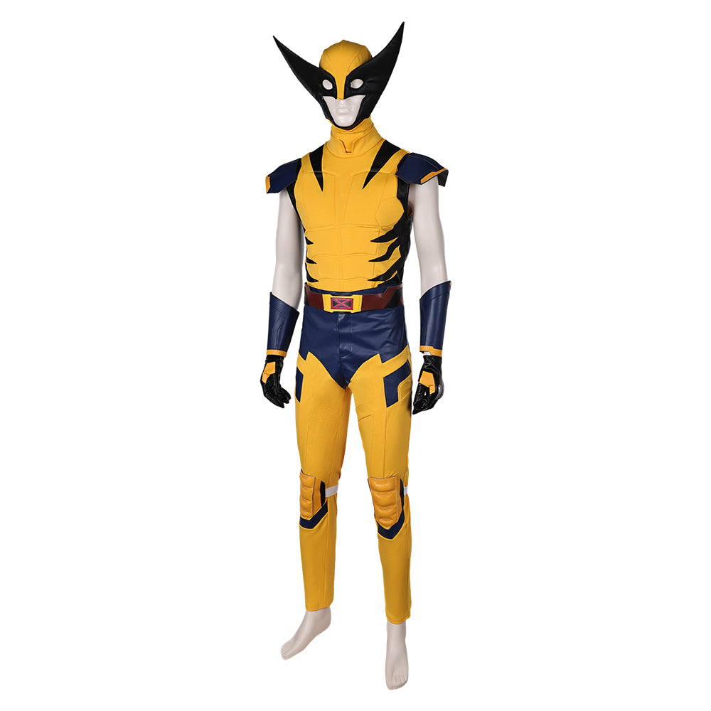 X-Men '97 Wolverine Yellow Suit Full Set Cosplay Costume Outfits Hallo ...