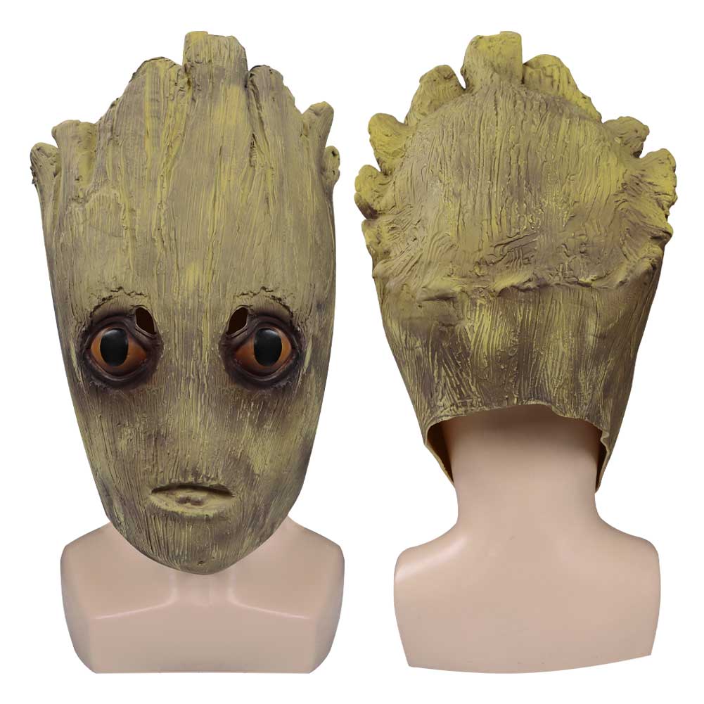 Guardians of the Galaxy3：Ente Groot Mask Cosplay Latex Masks Helmet Ma ...