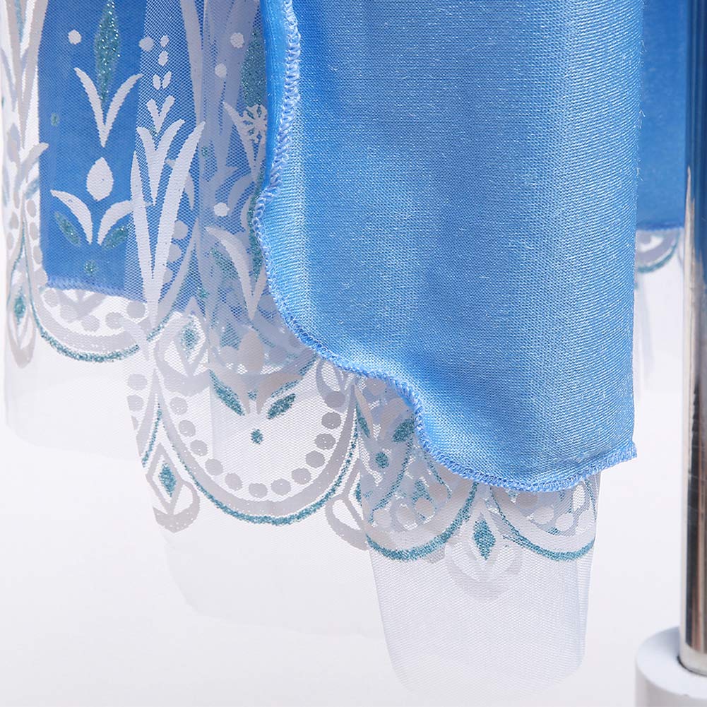 Kids Girls Frozen Princess Elsa Hooded Cloak Cosplay Costume Halloween ...