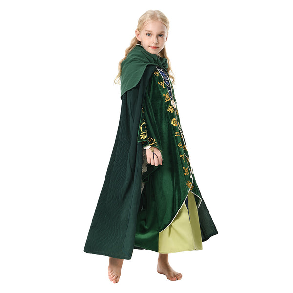 Kids Children Hocus Pocus 2 Winifred Sanderson Cosplay Costume Cloak H ...