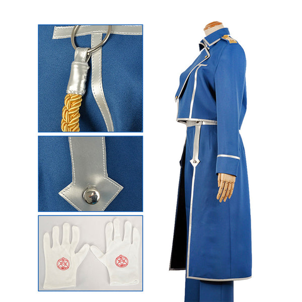 Fullmetal Alchemist Roy Mustang Cosplay Costume Outfits Halloween Carn ...