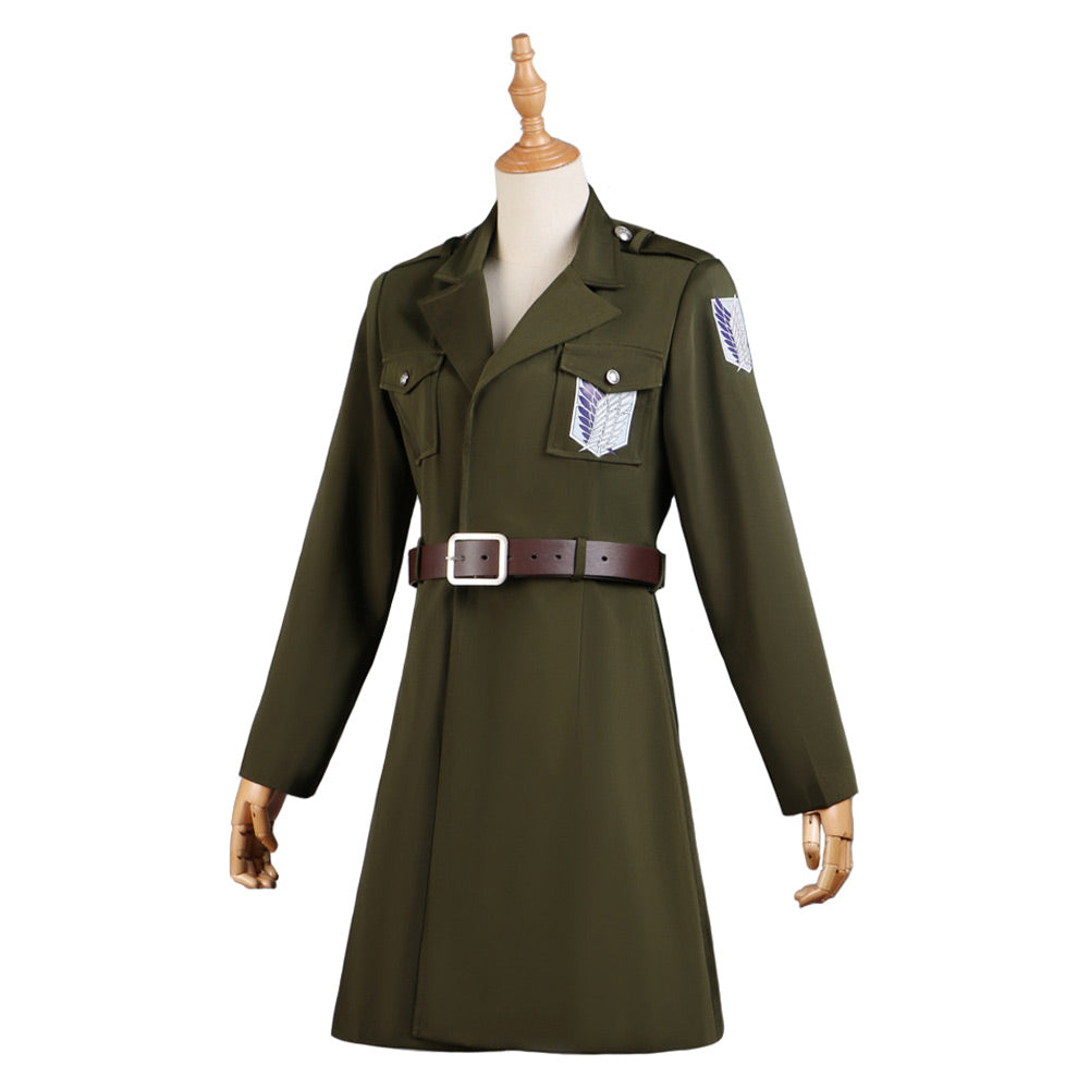 Attack on Titan Levi Ackerman Cosplay Costume Coat Halloween Carnival ...