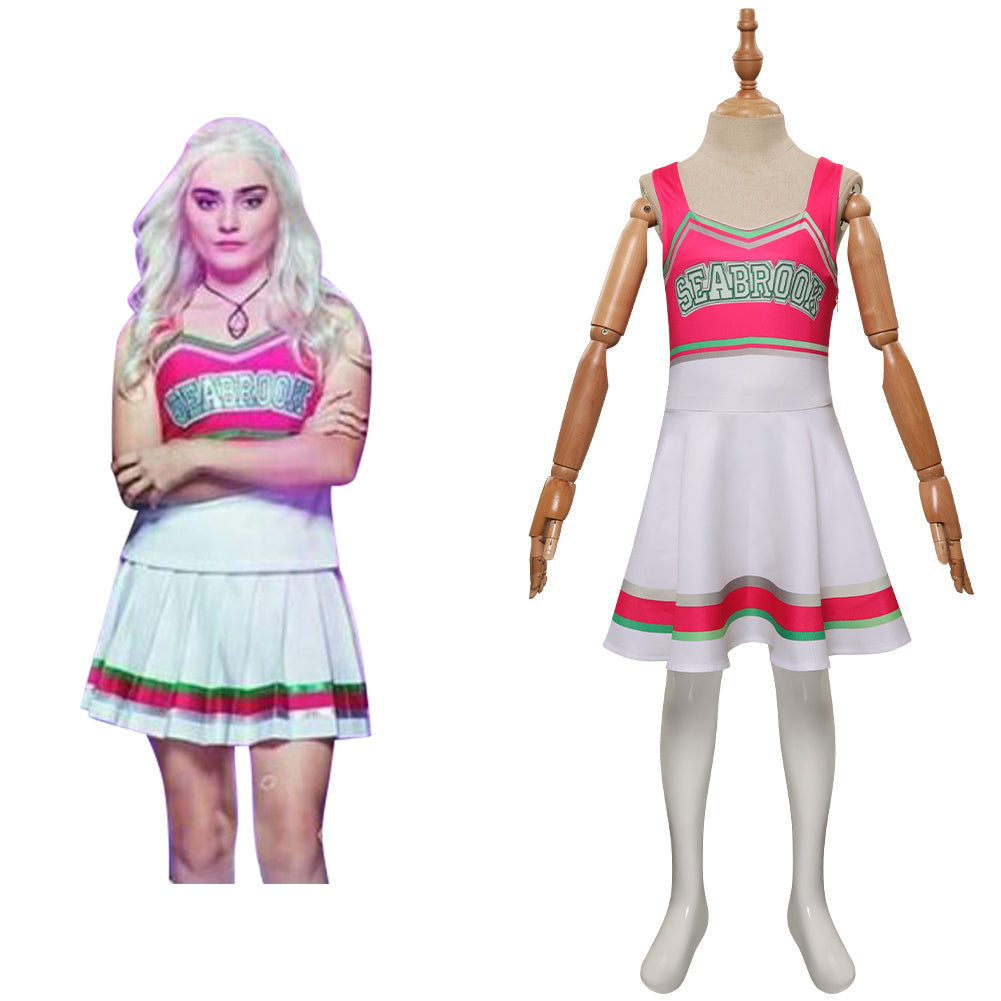 Kids Girls Zombies 3 Addison Wells Cosplay Costume Cheerleading Dress ...