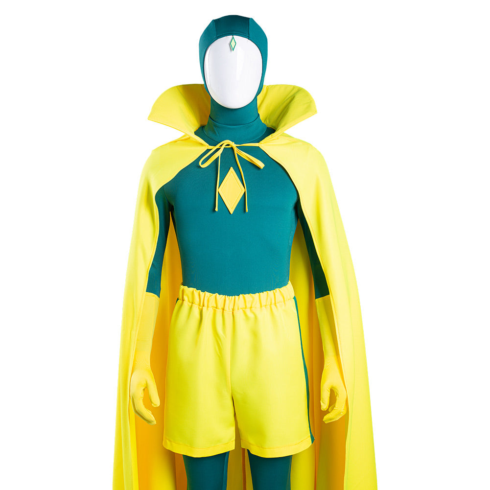 Wanda Vision Halloween Carnival Suit Vision Cosplay Costume Jumpsuit C ...