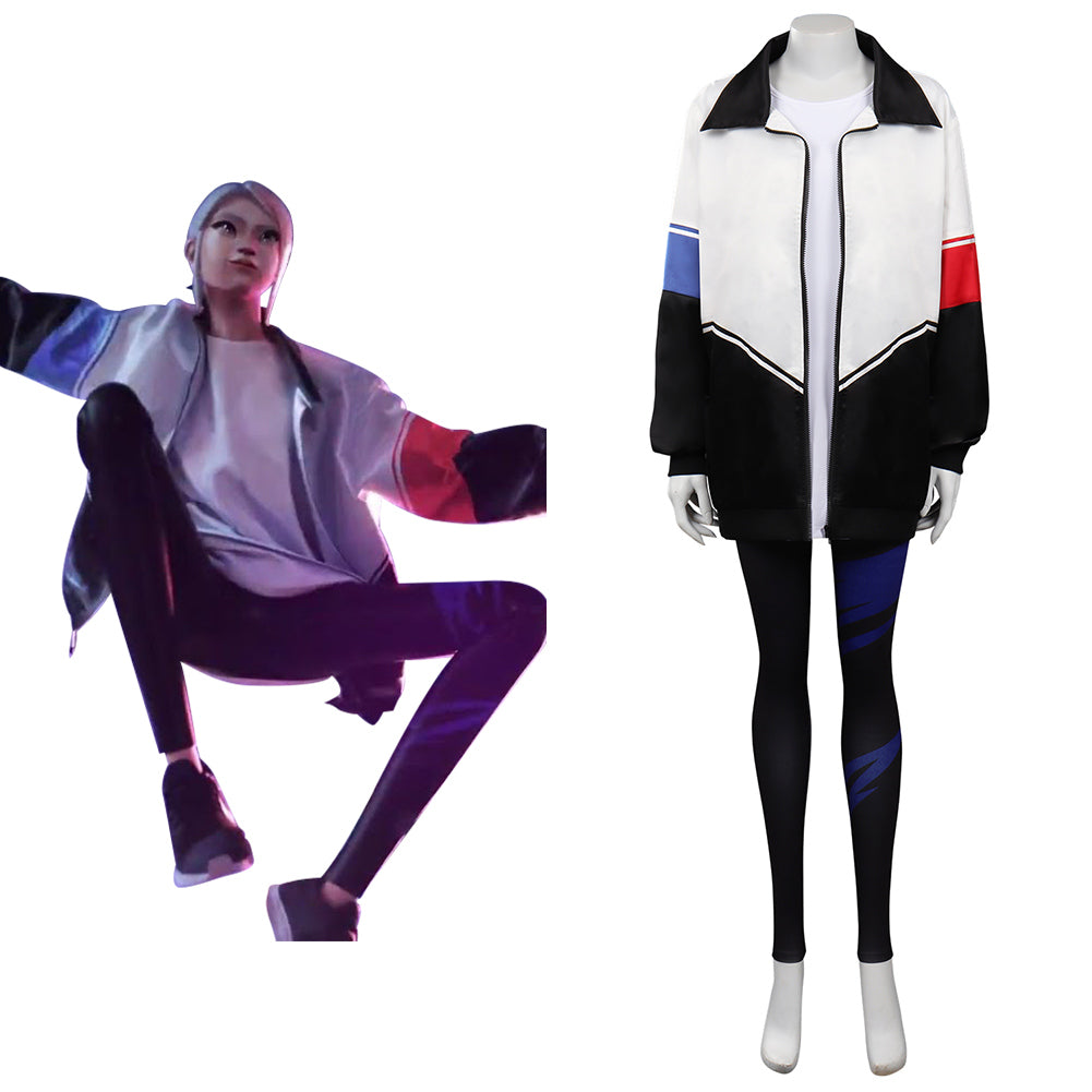 Valorant Jetty Cosplay Costume T-shirt Pants Outfits Halloween Carniva ...