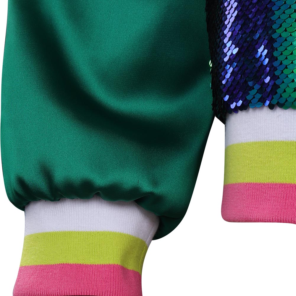 Zombies 3 Bucky Cosplay Costume Sequins Jacket Coat Outfits Halloween ...