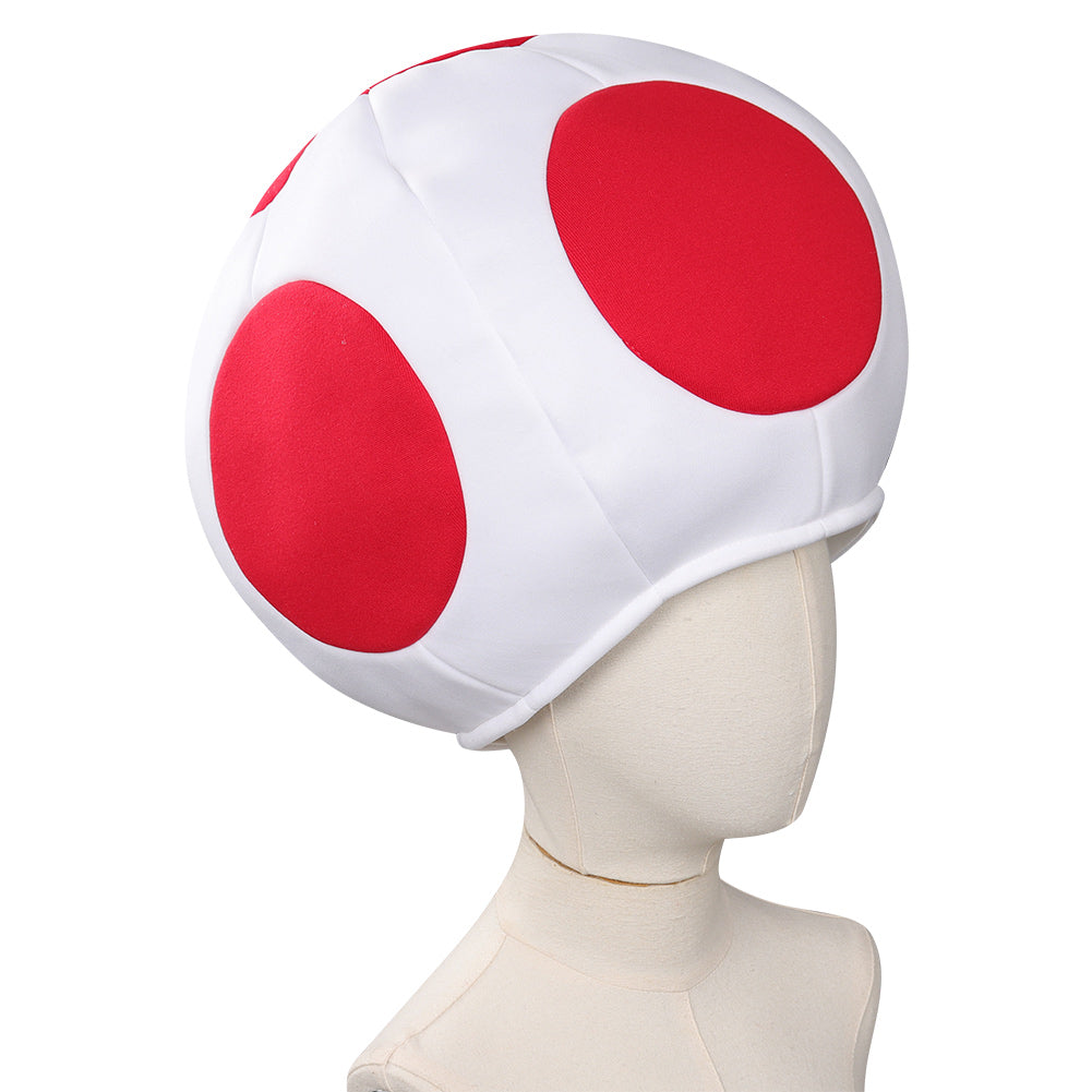 Super Mario KINOPIO Toad Cosplay Hat Cap Halloween Carnival Party Acce ...