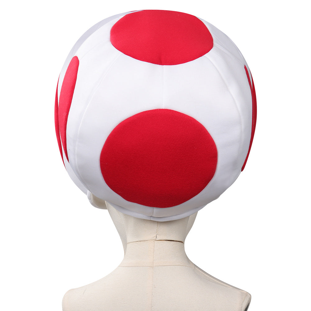 Super Mario KINOPIO Toad Cosplay Hat Cap Halloween Carnival Party Acce ...