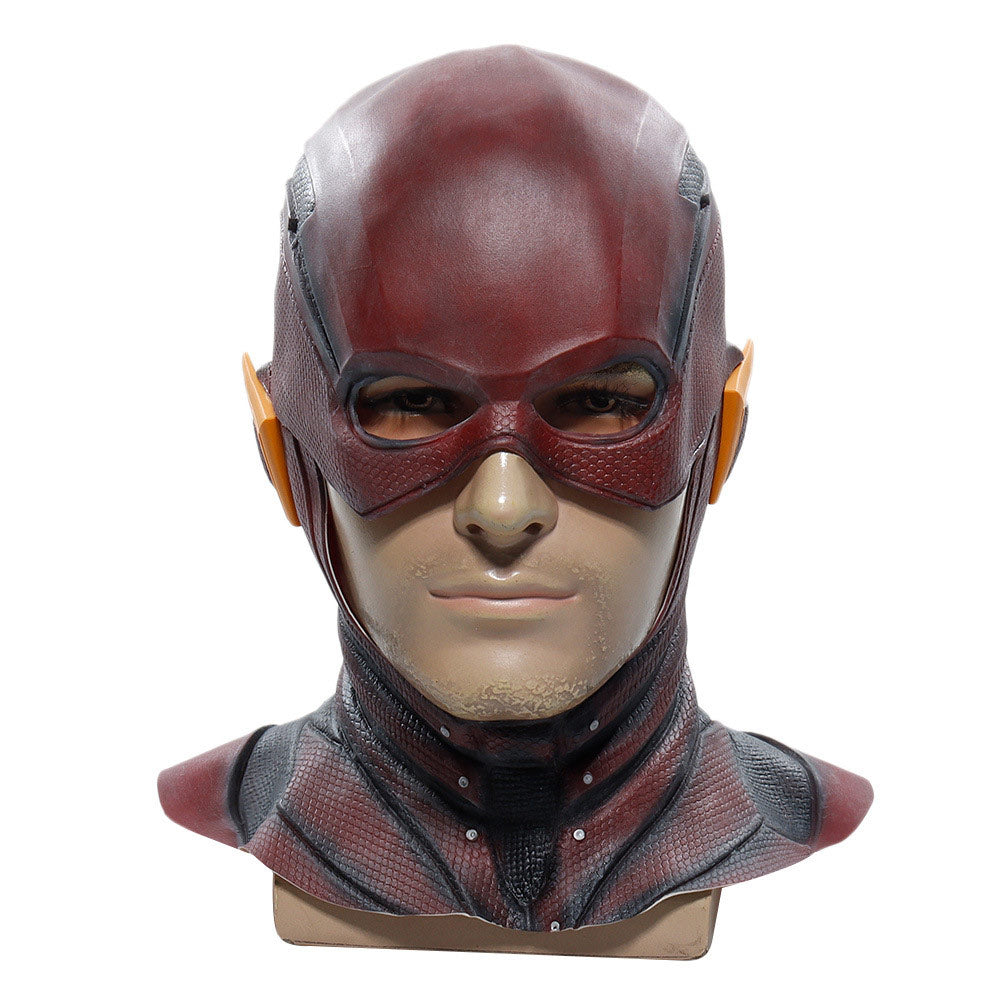The Flash Mask Cosplay Latex Masks Helmet Masquerade Halloween Party C ...