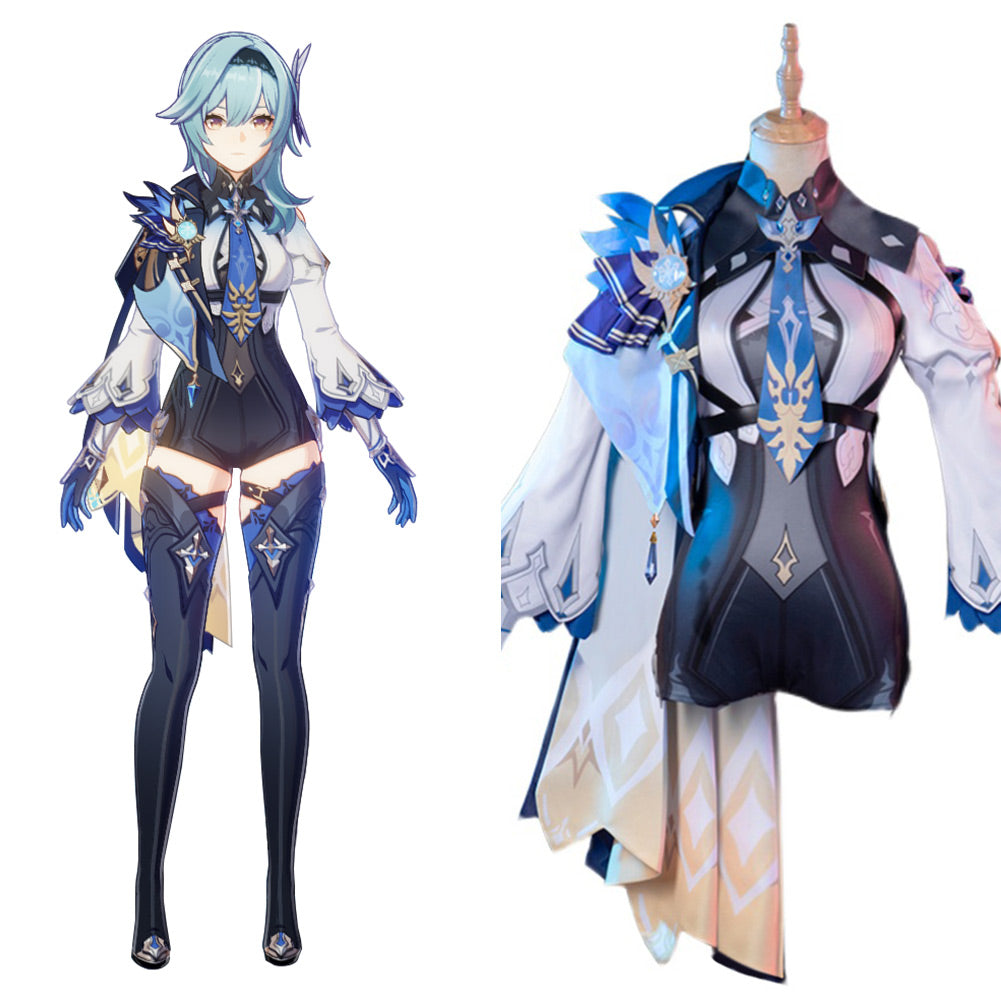 Genshin Impact Eula Dress Outfits Cosplay Costume Halloween Carnival S ...