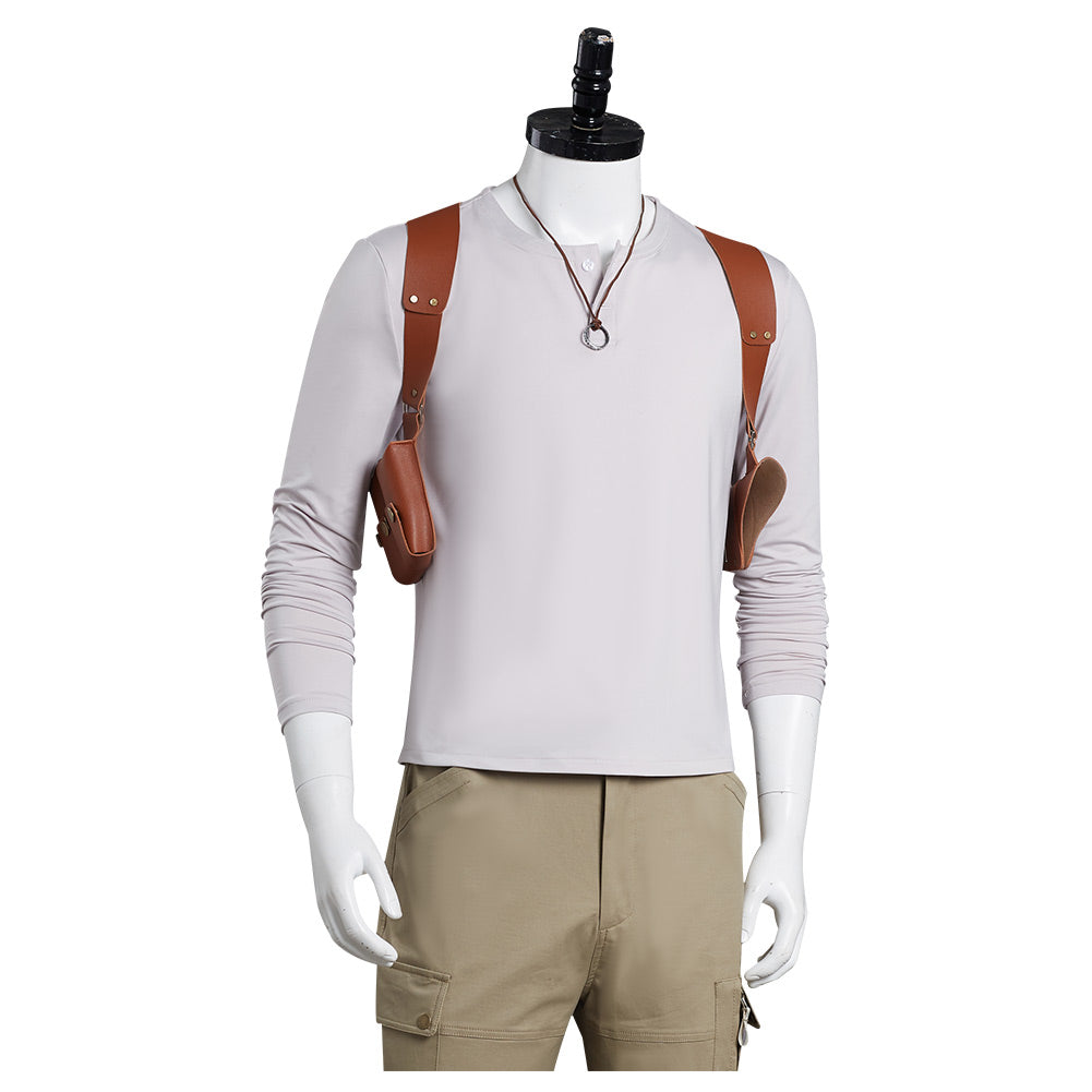 Uncharted Nathan Drake Outfits Cosplay Costume Halloween Carnival Suit ...