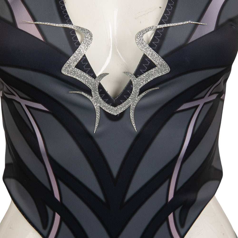 Baldur's Gate 3 Gme Shadowheart Black Printed Suit Cosplay Costume Out ...