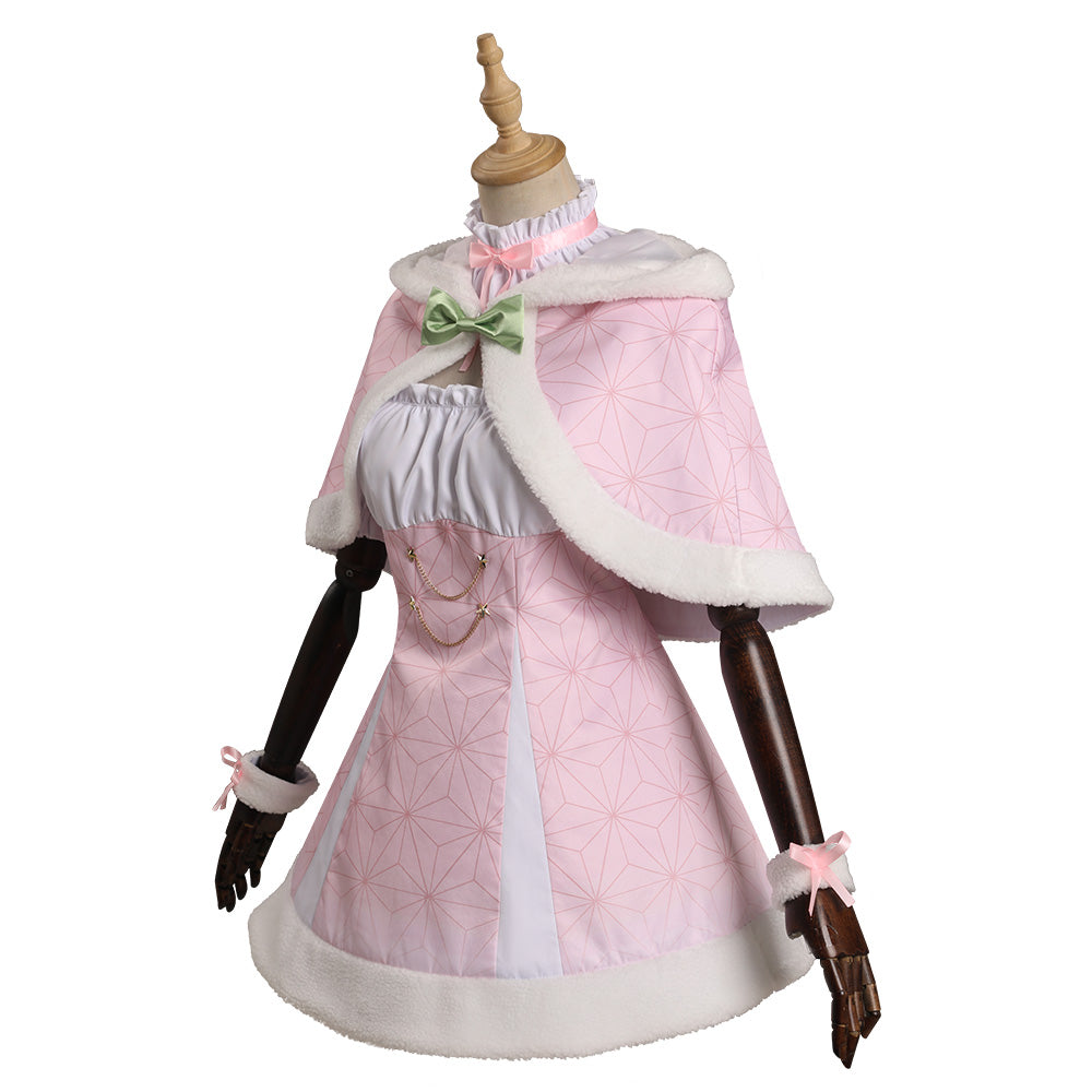Demon Slayer Kamado Nezuko Christmas Cosplay Costume Dress Outfits Hal ...