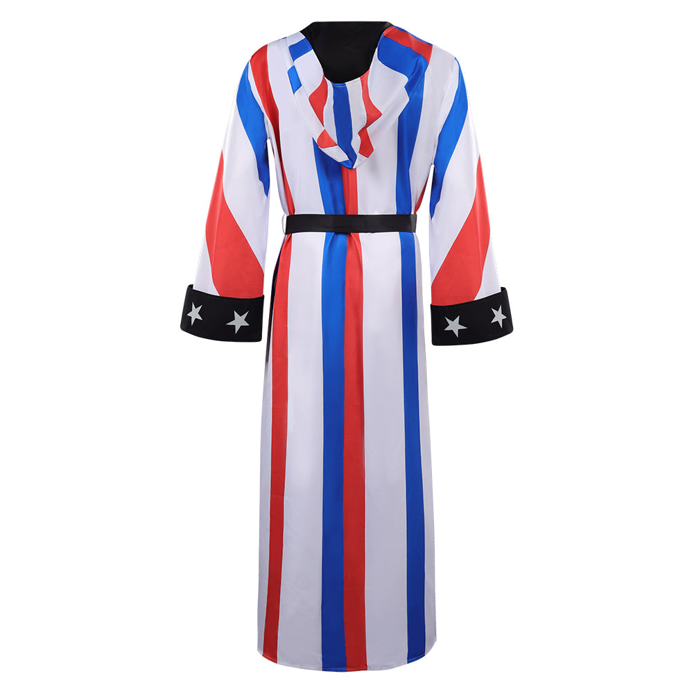 Adult Creed3 Adonis Creed Cosplay Costume Long Robe Belt Outfits Hallo ...