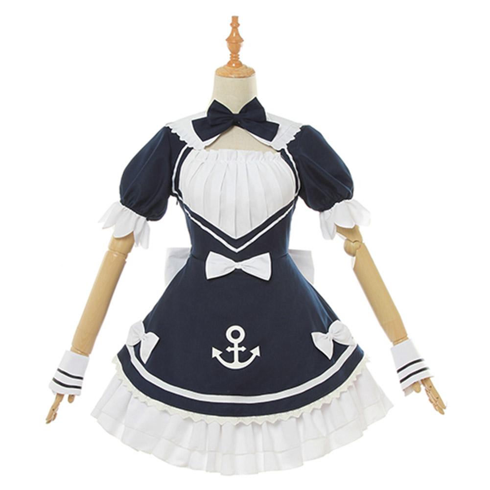 Youtuber Hololive Minato Aqua Maid Dress Cosplay Costume – Cosplaysky.ca