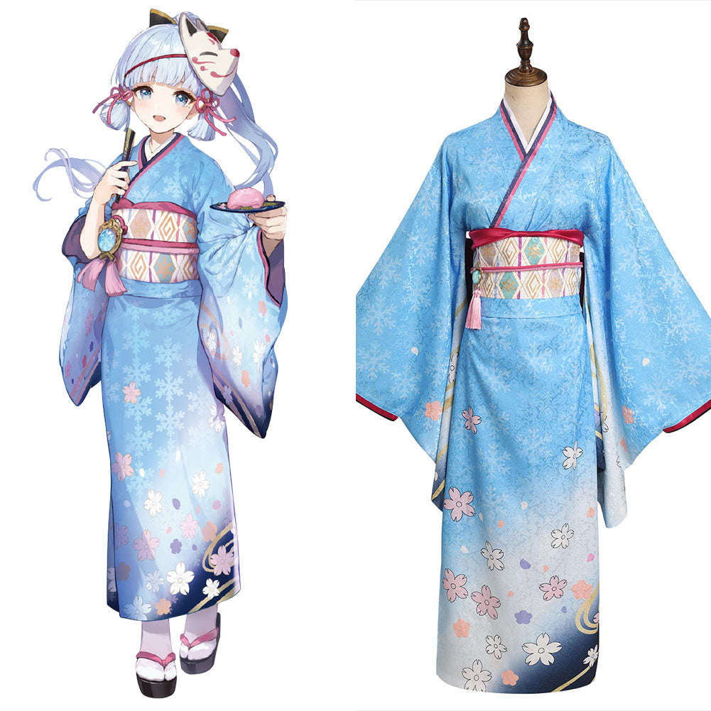 Genshin Impact x Sweets Paradise - Kamisato Ayaka Cosplay Costume Kimo ...