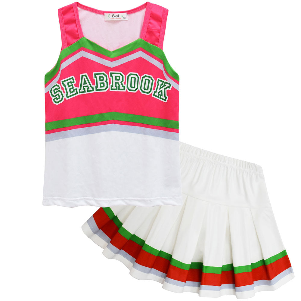 Kids Children Girls Zombies 3 Addison Cosplay Costume Cheerleader Dres ...