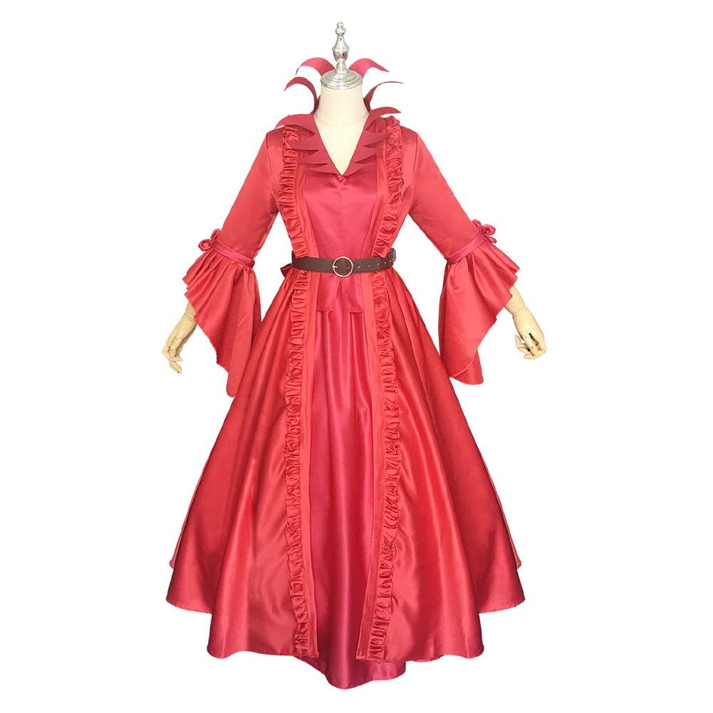 Identity V Medieval Witch Bloody Queen Game Red Dress Cosplay Costume ...