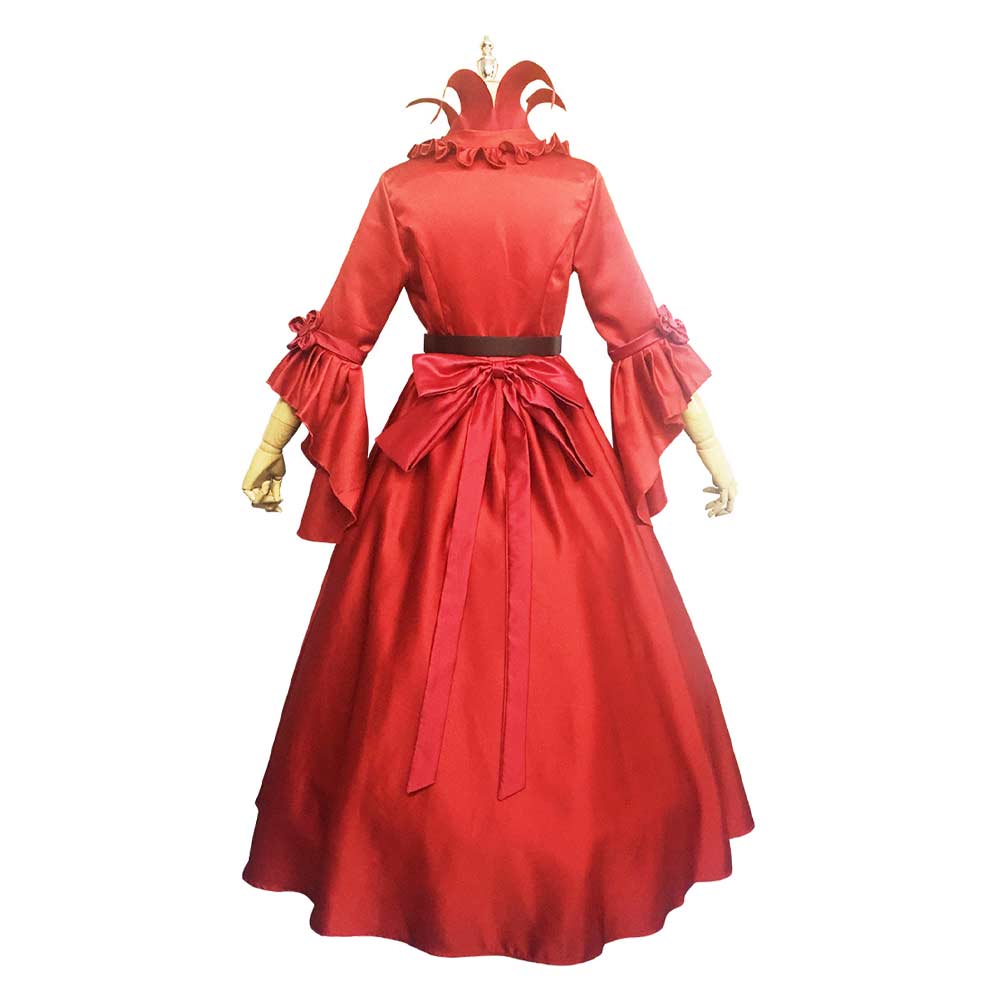Identity V Medieval Witch Bloody Queen Game Red Dress Cosplay Costume ...