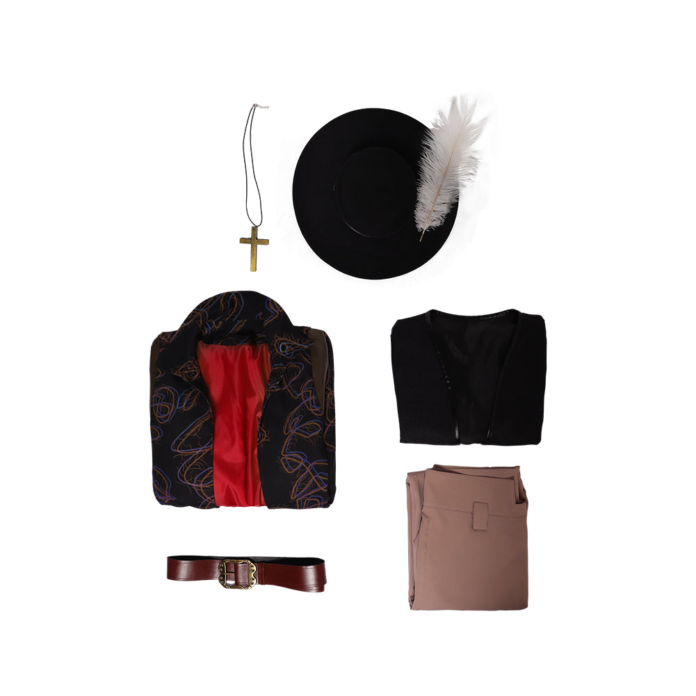 One Piece Dracule Mihawk Cosplay Costume Outfits Halloween Carnival Su ...