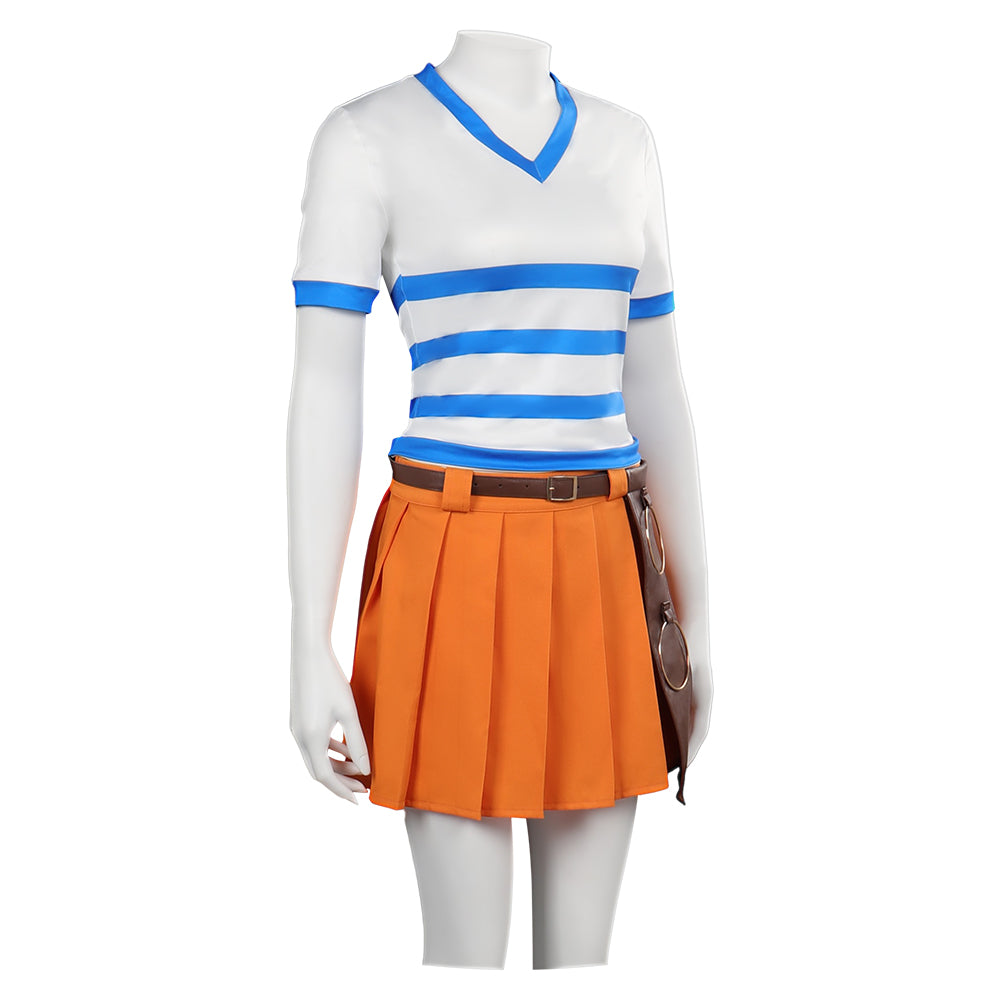 One Piece Nami Cosplay Costume Full Outfits Halloween Carnival Suit ...