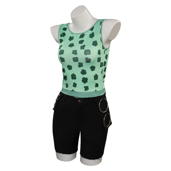 One Piece Nami Cosplay Costume Green Outfits Halloween Carnival Suit ...