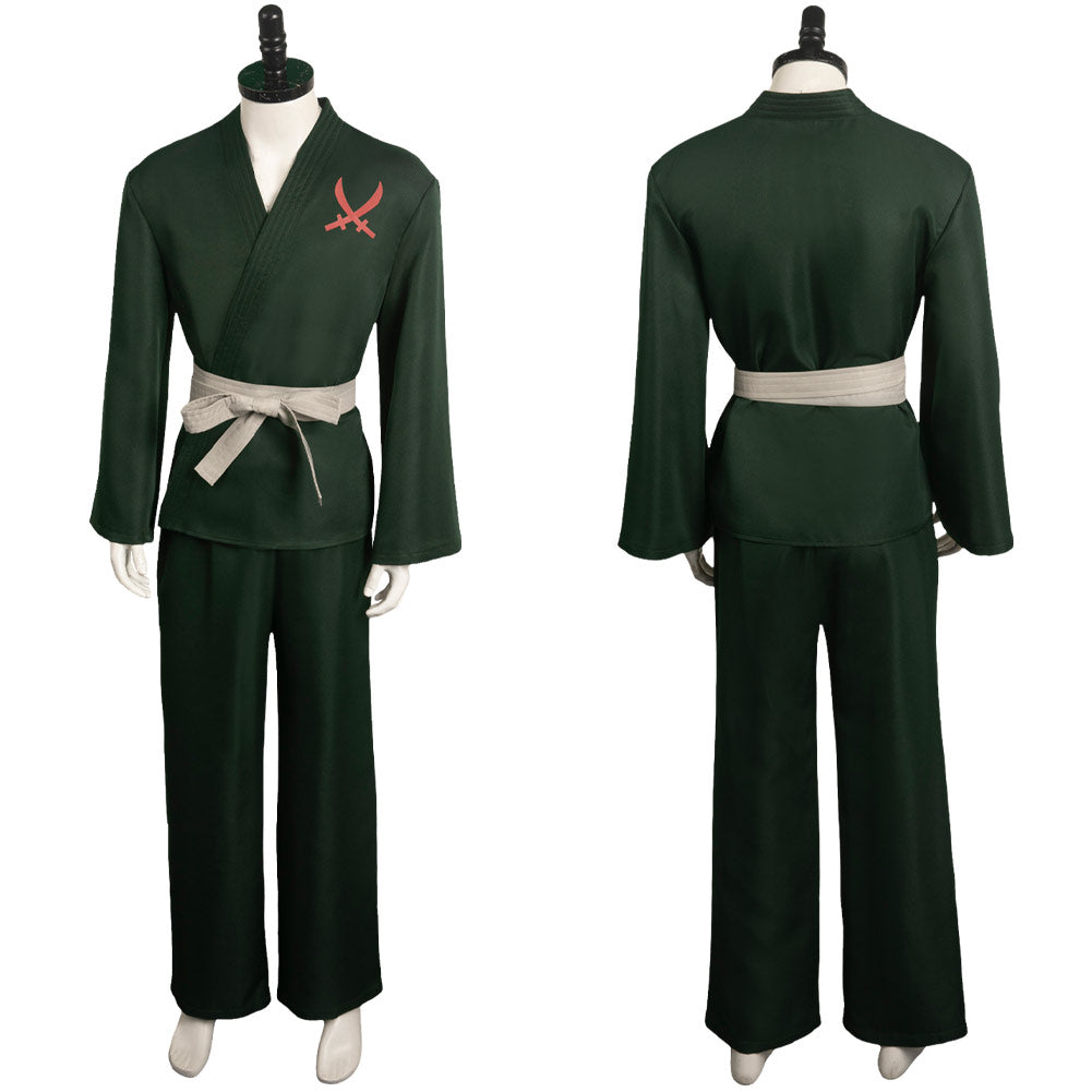 One Piece Roronoa Zoro Green Suit Cosplay Costume Outfits Halloween Ca ...
