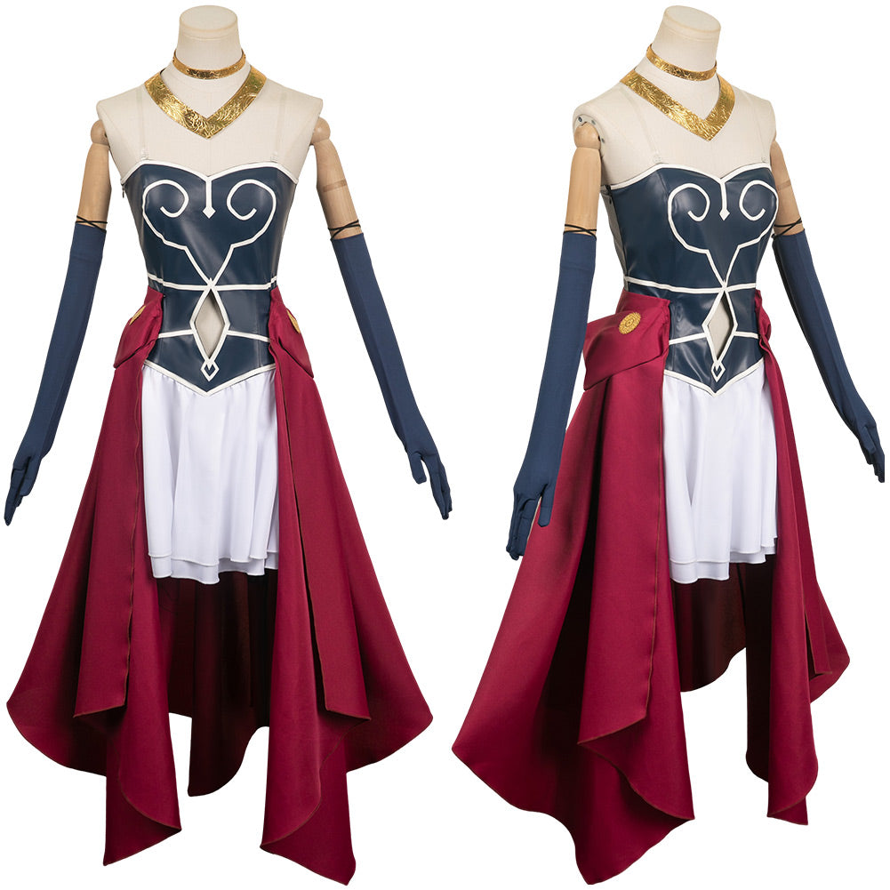 Sousou No Frieren Aura Rose Red Cosplay Costume Outfits Halloween Carn ...