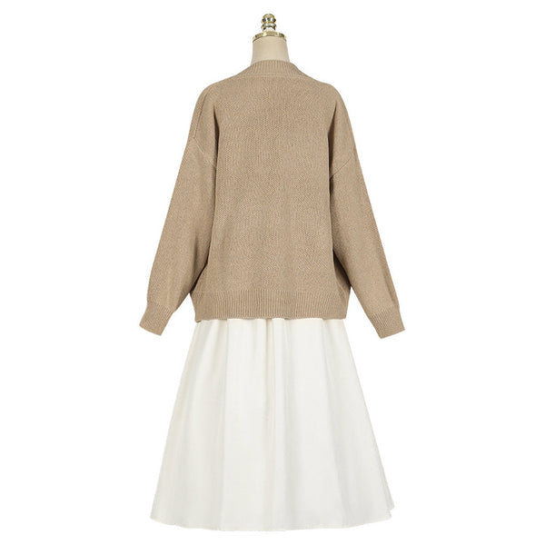 Sousou No Frieren Frieren Anime Character Winter Knit Sweater Dress Co ...