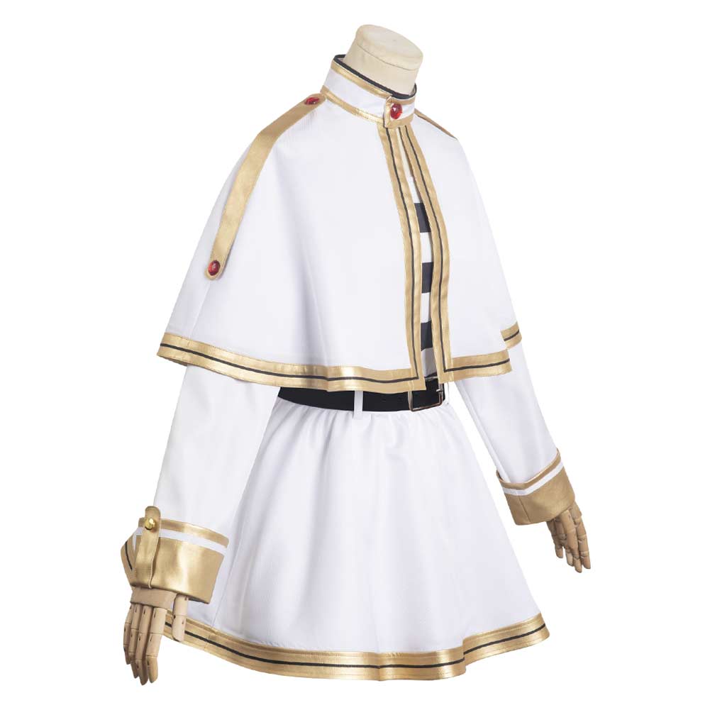 Frieren Kids Children White Dress Cosplay Costume Outfits Halloween Ca ...