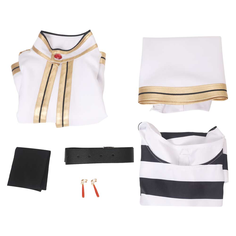 Frieren Kids Children White Dress Cosplay Costume Outfits Halloween Ca ...