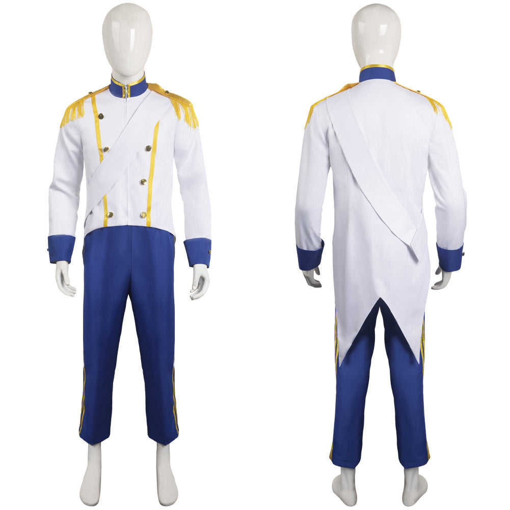 The Little Mermaid Prince Eric Mens Royal Uniform Cosplay Costume Hall ...