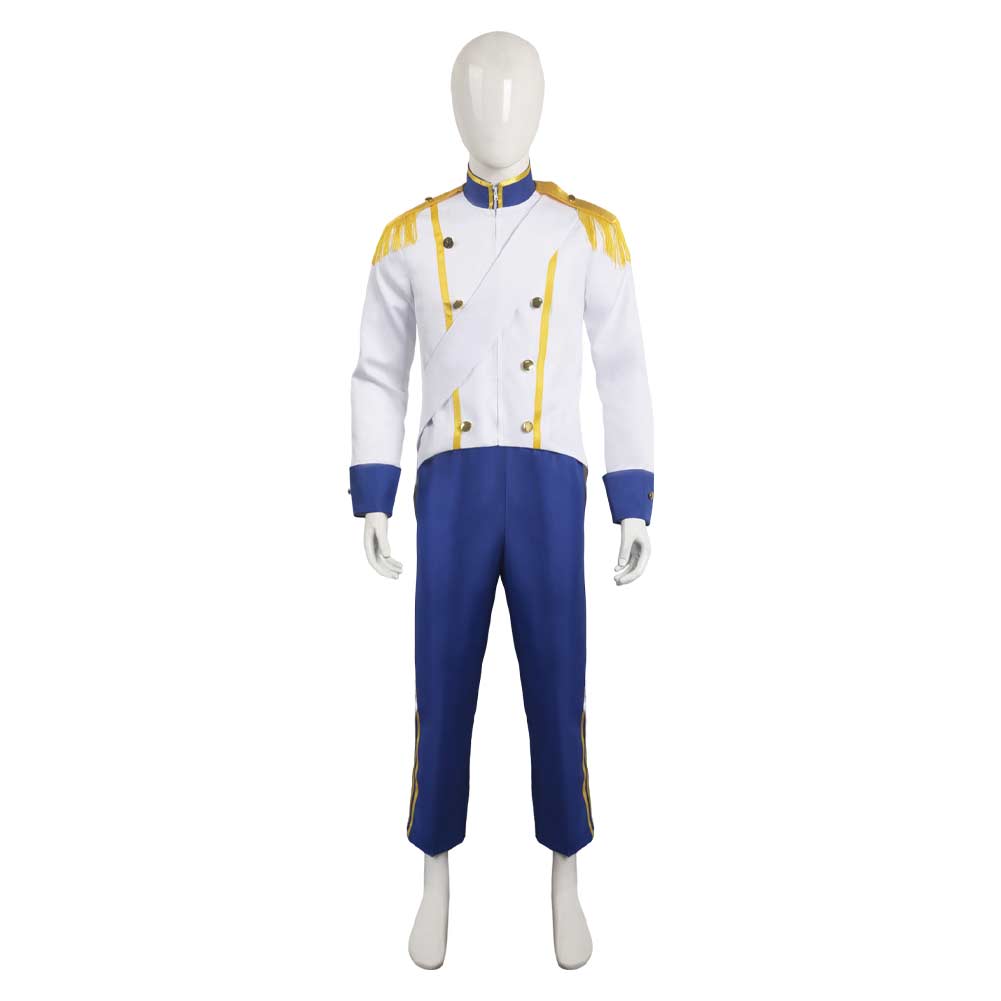 The Little Mermaid Prince Eric Mens Royal Uniform Cosplay Costume Hall ...