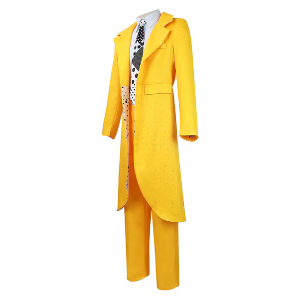 The Mask Stanley Ipkiss Jim Carrey Movie Character Yellow Suit Cosplay ...