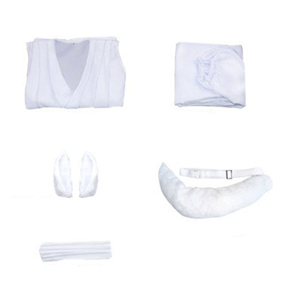 Yuu☆Yuu☆Hakusho 2023 Kurama TV Character White Fox Demon Form Set Cosp ...